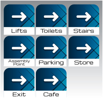 Amenity Sign with Directional Arrow - Atlas Family - Way Signage
