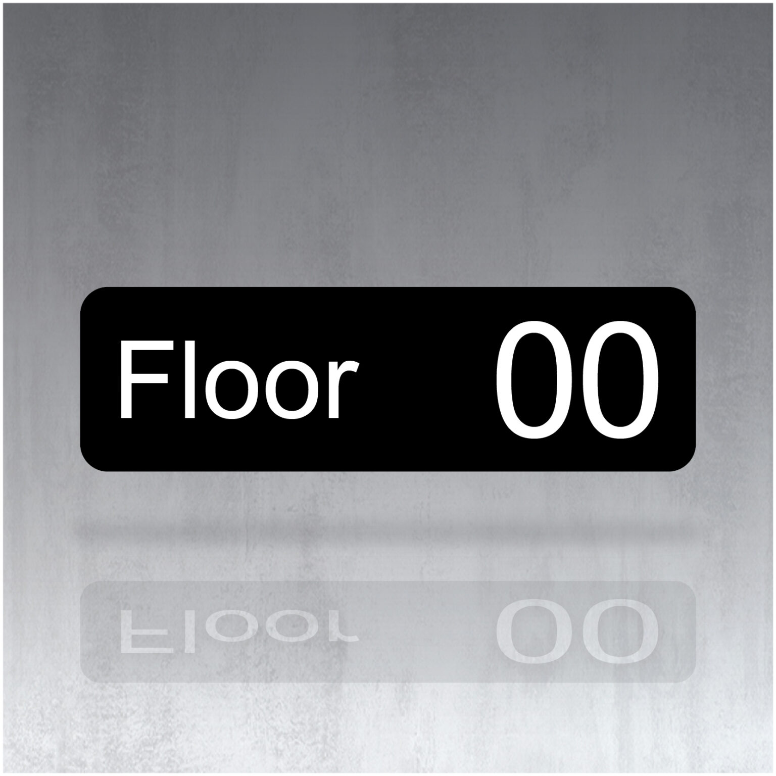Fire Safety Regulation Floor Number Sign - Round Edges - Way Signage